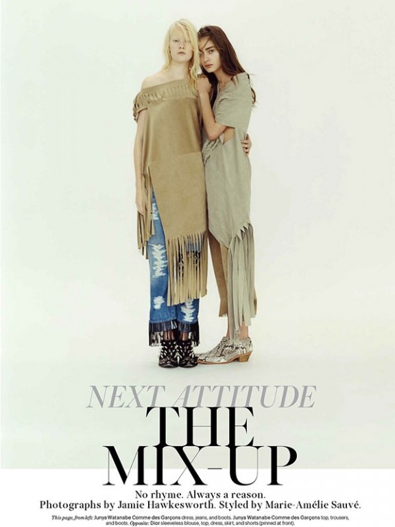 Linn Arvidsson – Jamie Hawkesworth – W Magazine – April 2014 – DNA Models