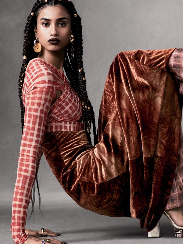 Imaan Hammam – Ethan James Green – US Vogue – May 2020 – DNA Models
